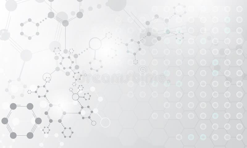 Hexagon Cells on Gray Background Stock Illustration - Illustration of ...