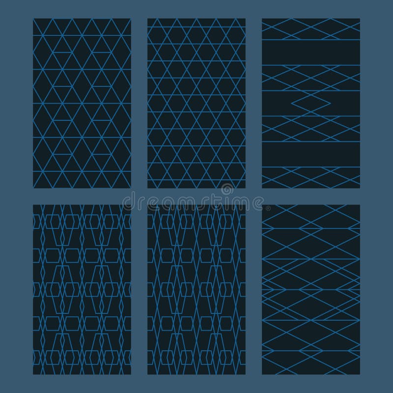 Hexagon Combine Set Seamless Pattern Stock Vector - Illustration of ...