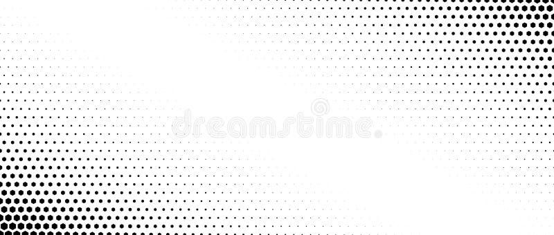 Hexagon Halftone Gradient Texture. Abstract Black and White Hex ... Hexagon Halftone Gradient Texture. Abstract Black and White Hex ...