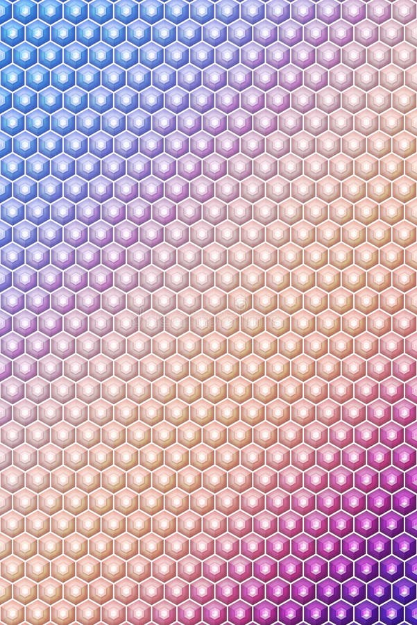 Hexagon Cube Pattern Cover Geometric, Abstract Illustration Stock Photo ...