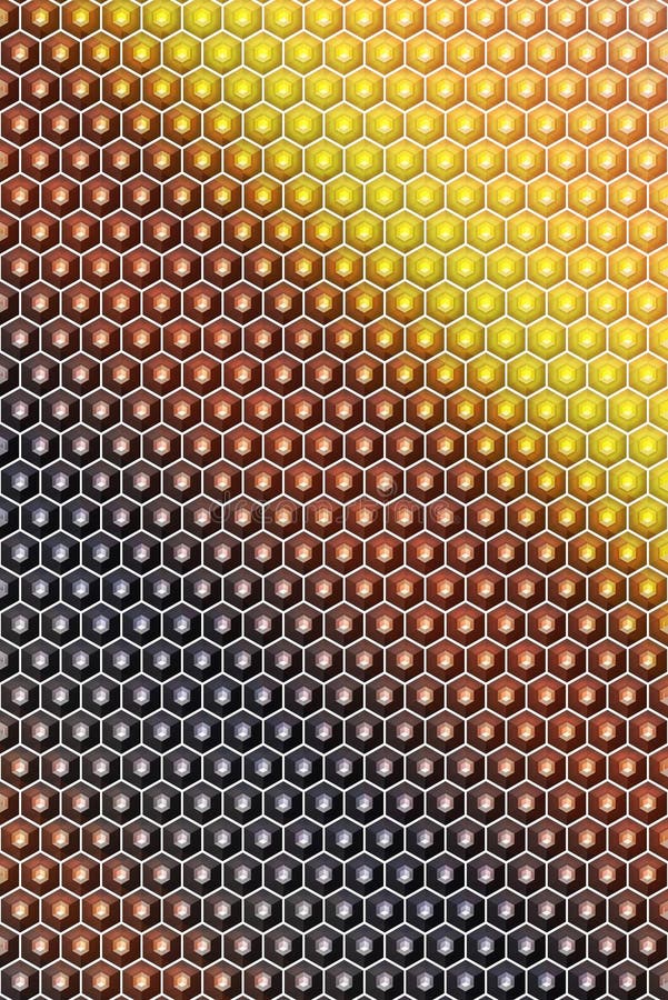 Hexagon Cube Pattern Cover Geometric, Card Illustration Stock ...