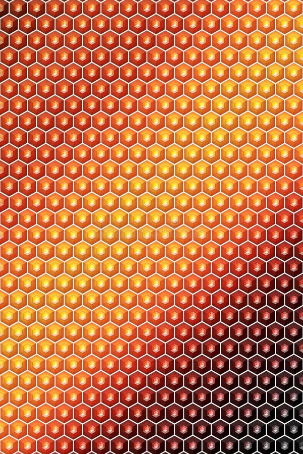 Hexagon Cube Pattern Cover Geometric, Illustration Poster Stock ...