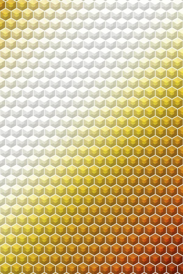 Hexagon Cube Pattern Cover Geometric, Mosaic Stock Illustration ...