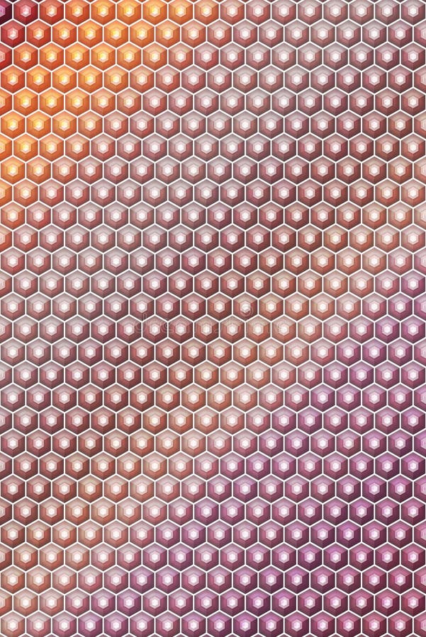 Hexagon Cube Pattern Cover Geometric, Mosaic Square Stock Illustration ...