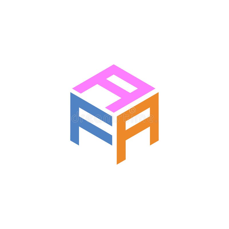 Hexagon Design with AFA Lettering Stock Vector - Illustration of brand ...