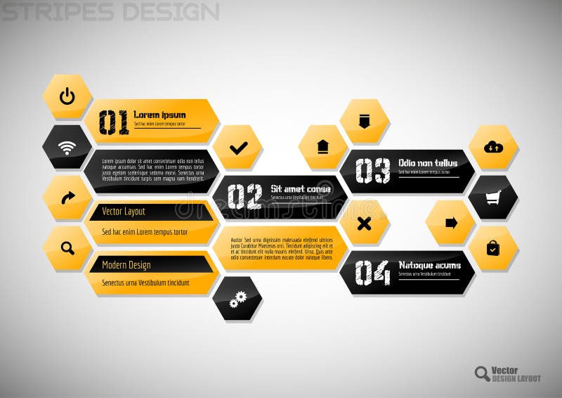 Hexagon Interface stock illustration. Illustration of computer - 53648653