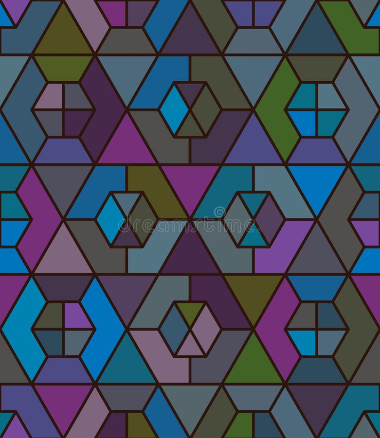 Hexagon Different Match Seamless Pattern Stock Vector - Illustration of ...