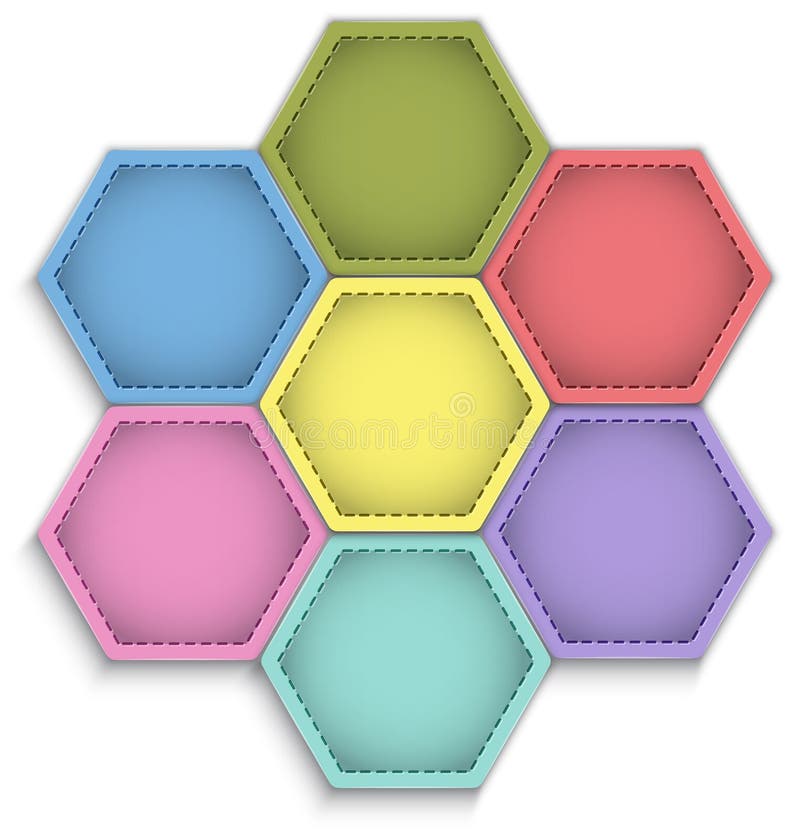 Hexagon flower stock vector. Illustration of modern, abstract - 31274612 Hexagon flower stock vector. Illustration of modern, abstract - 31274612