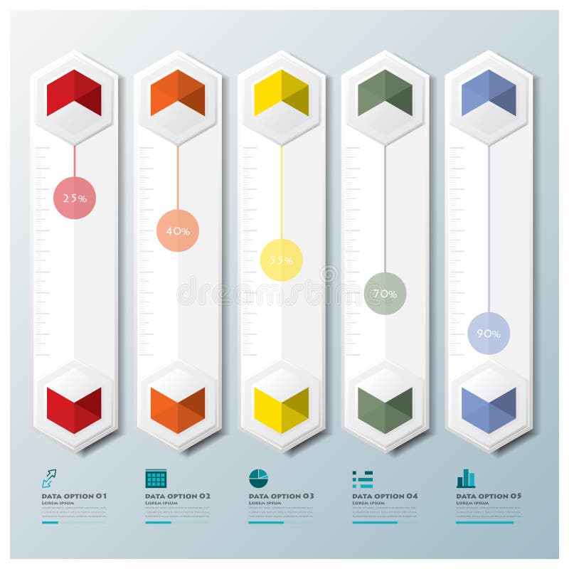 Hexagon Geometric Shape Business Infographic Stock Vector ...