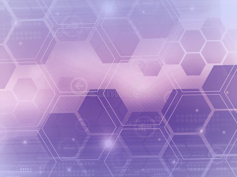 Hexagon Geometry Pattern,purple Background Stock Illustration ...