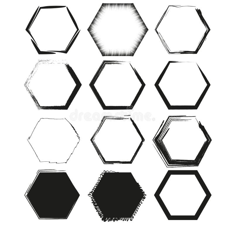 Hexagon Gradient Icon. Geometric Shape Pattern. Abstract Vector Form ...