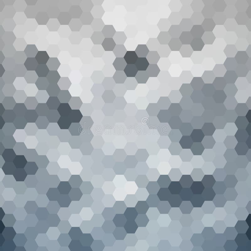 Gray Hexagon Background Pattern Hexagon Wallpaper Vector Illustration Stock Illustration
