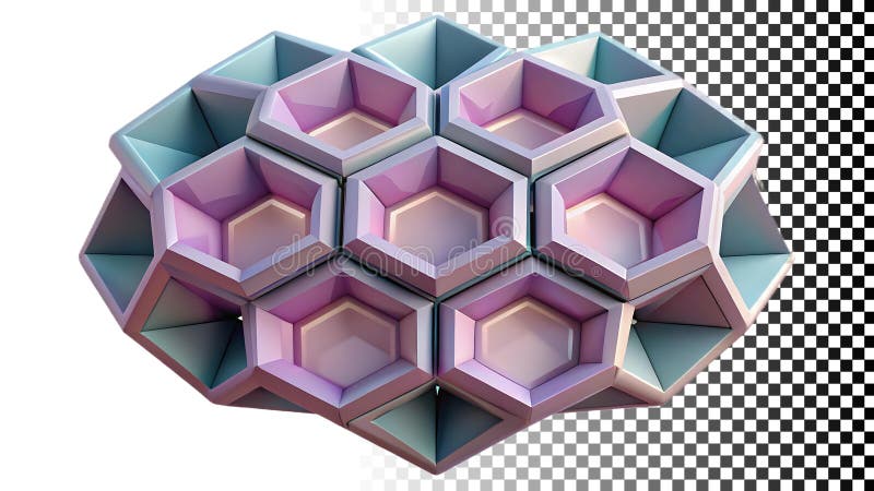 Hexagon Grid Pattern, Geometric Texture, Modern Design, Tech Background ...