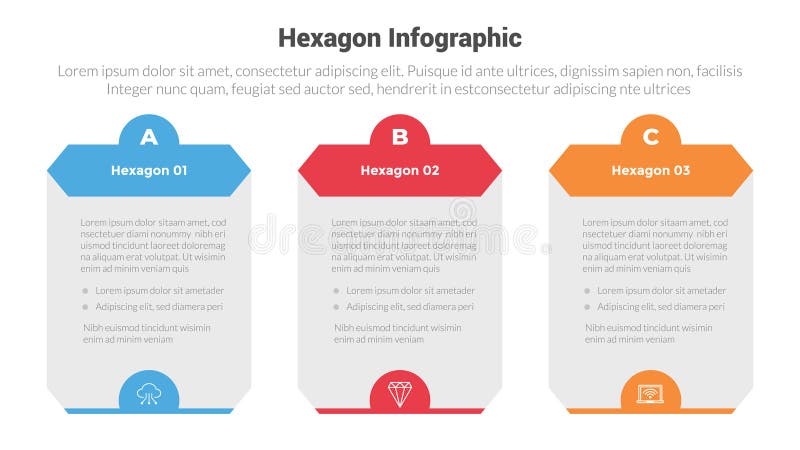 Hexagon or Hexagonal Honeycombs Shape Infographics Template Diagram ...