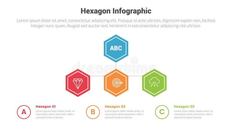 Hexagon or Hexagonal Honeycombs Shape Infographics Template Diagram ...