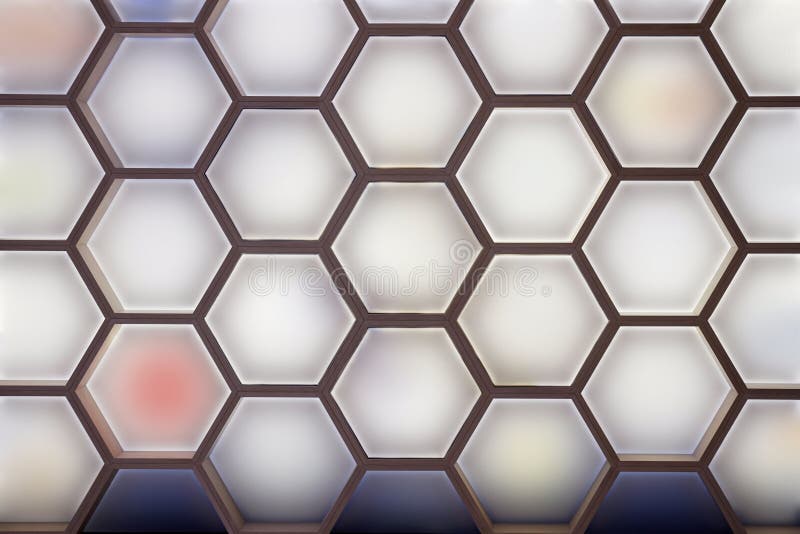 Geometric Hexagon Display Screen Pattern Stock Illustration ...