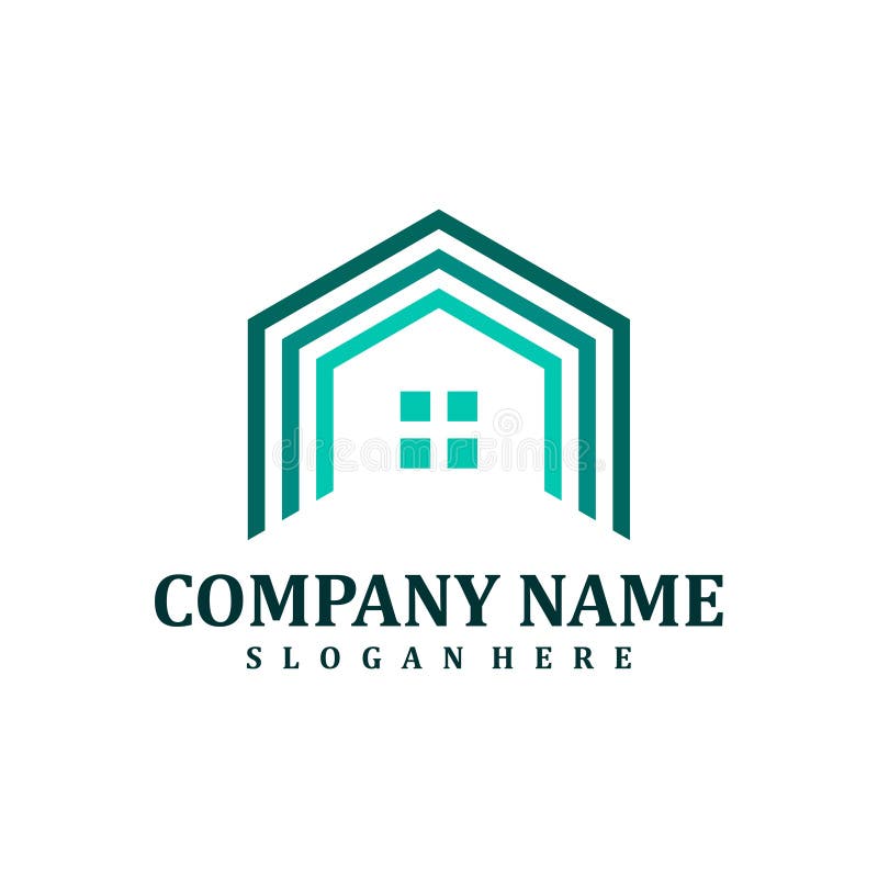 Hexagon House Logo Design Vector. Creative House Logo Concepts Template ...