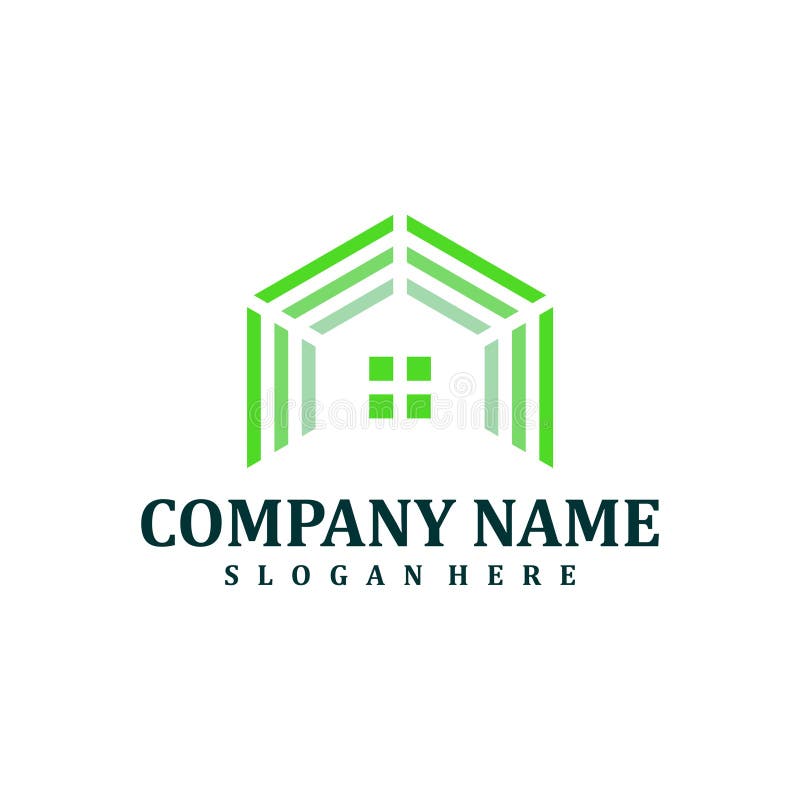 Hexagon House Logo Design Vector. Creative House Logo Concepts Template Stock Vector ...