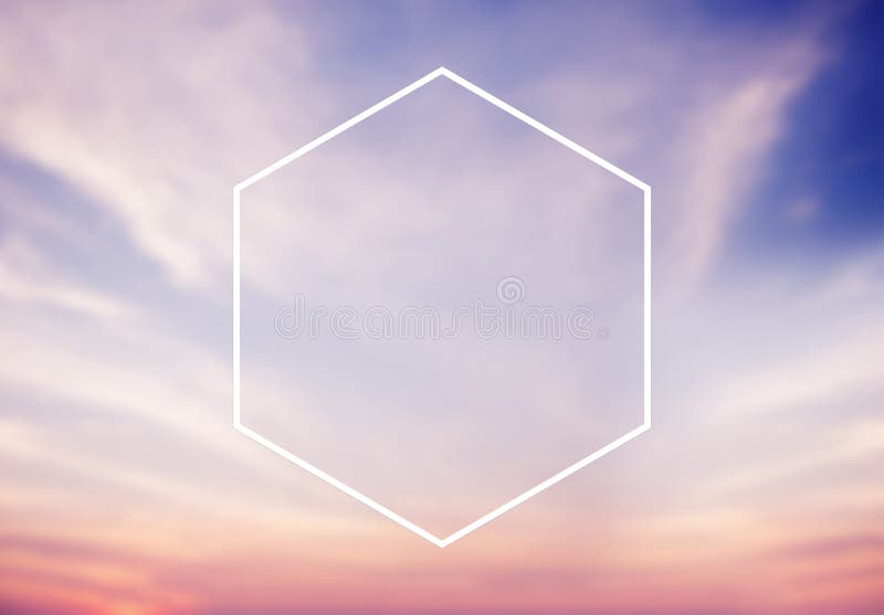 Hexagon Icon Frame Symbol Copy Space Concept Stock Photo - Image of ...