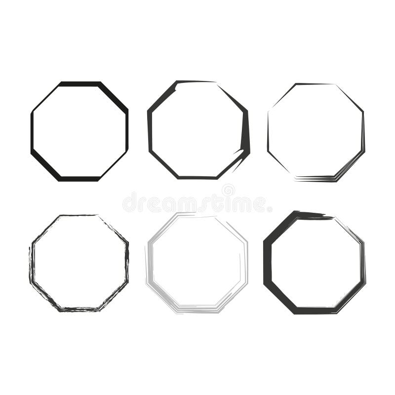 Hexagon Icon. Hexagonal Six Sided Polygon. Vector Illustration. EPS 10 ...