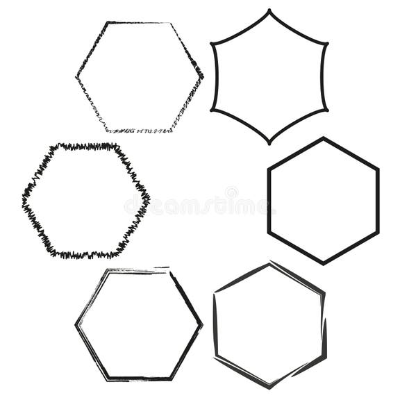 Hexagon Icon. Hexagonal Six Sided Polygon. Vector Illustration. EPS 10 ...