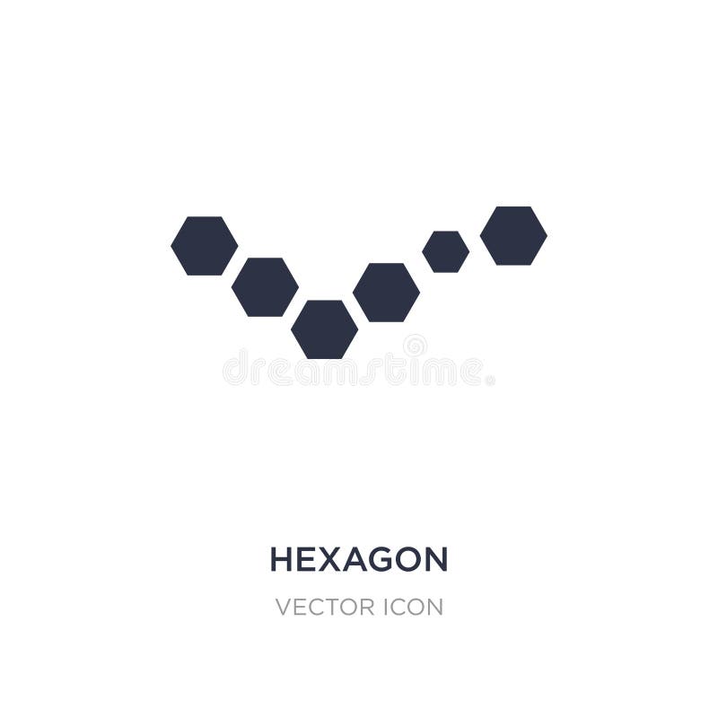 Hexagon Icon on White Background. Simple Element Illustration from ...