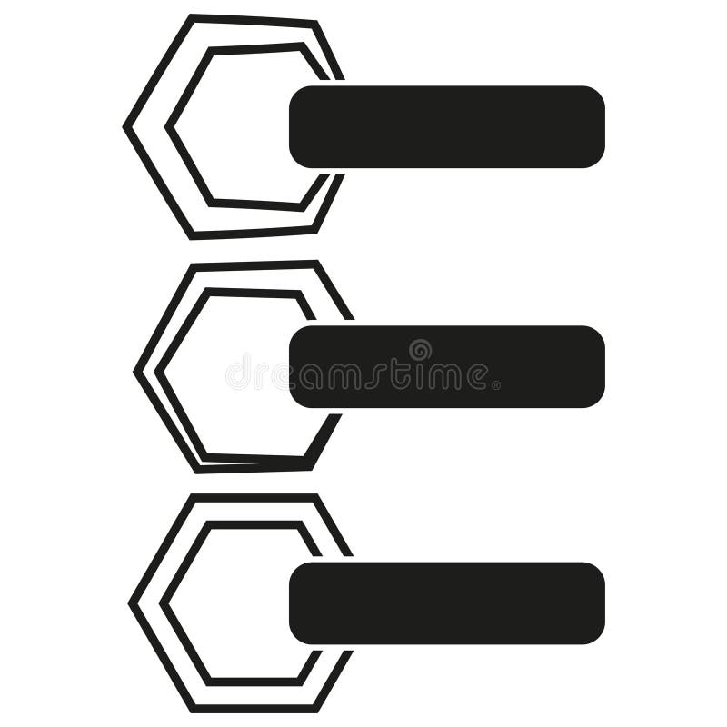 Hexagon Icons with Labels. Geometric Text Boxes. Minimalistic Shapes ...