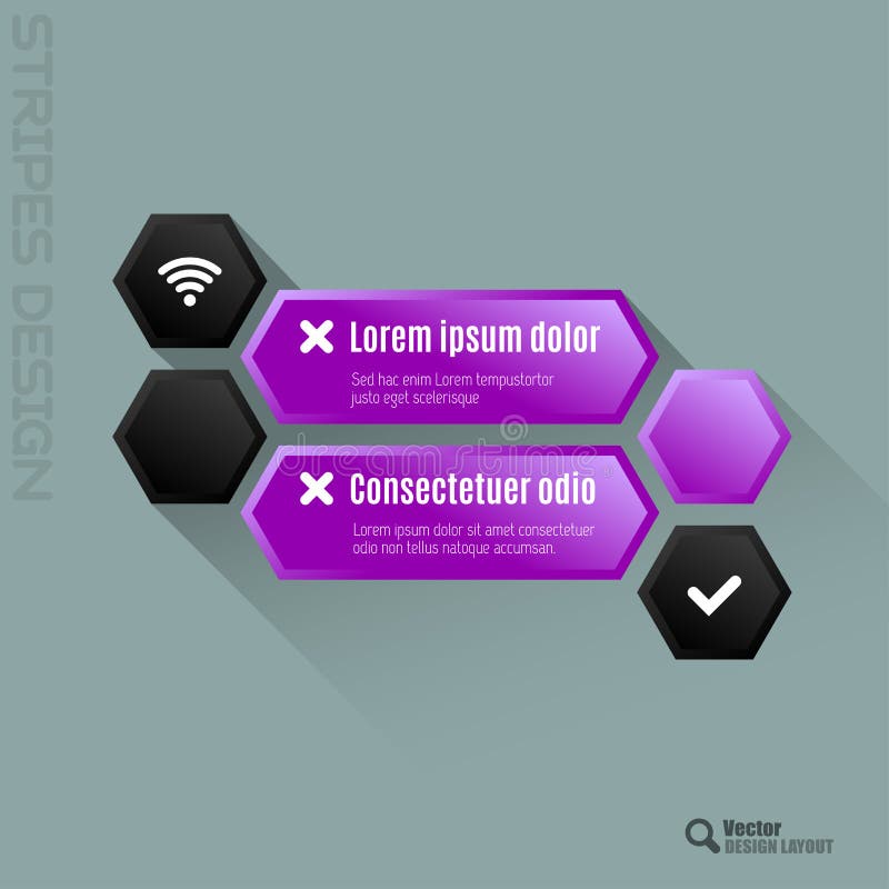 Hexagon Layout stock vector. Illustration of banner, hexagonal - 54511914