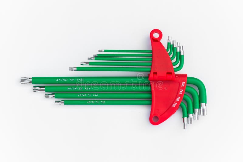 Hexagon Kit Tool or Allen Wrench Set Stock Image - Image of pipe ...