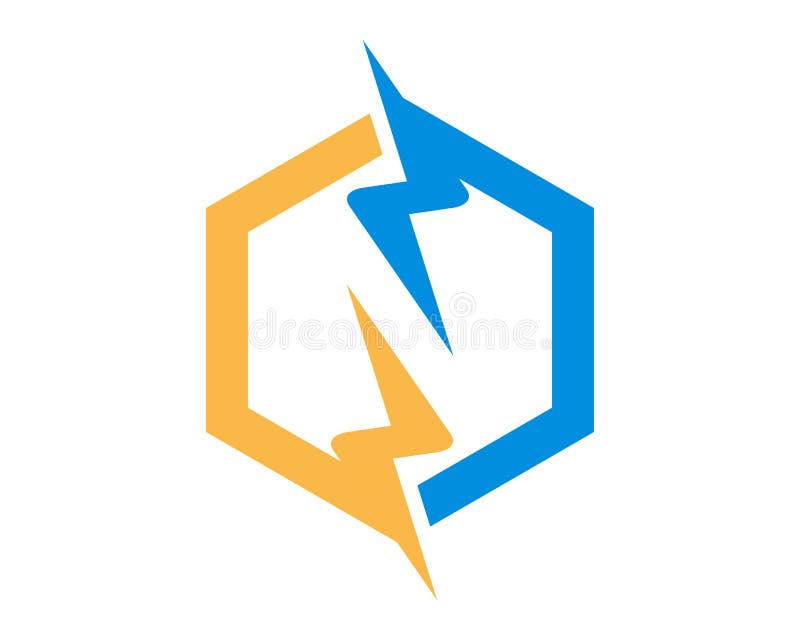 Hexagon shape and road stock vector. Illustration of race - 190087531