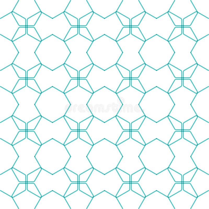 Hexagon line pattern. stock vector. Illustration of pattern - 55864248