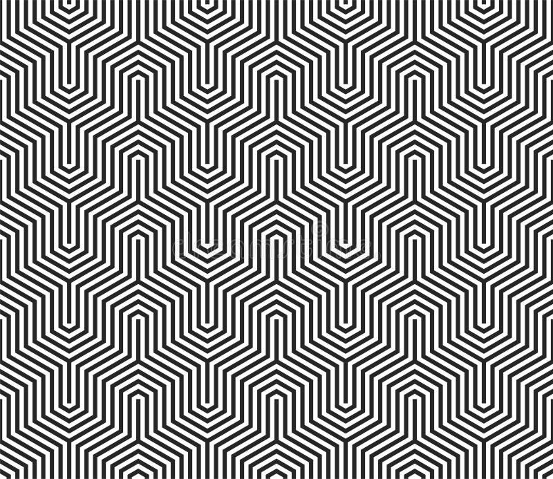 Geometric Lines Rhomb Shapes Seamless Pattern Stock Vector ...