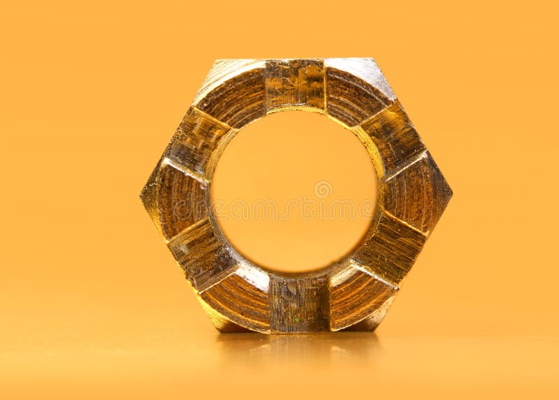 Hexagon lock nut stock photo. Image of construction, background - 90836546