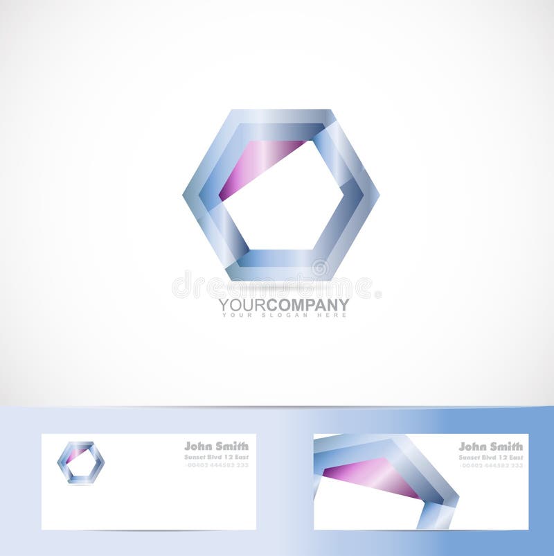 Hexagon logo stock vector. Illustration of template, identity - 53939023