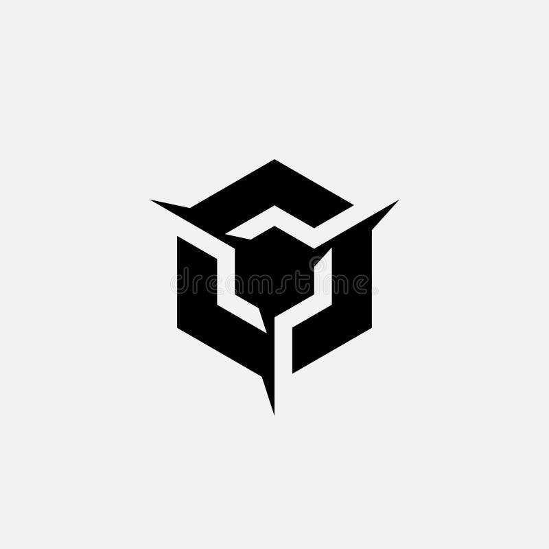 Hexagon Logotype. Creative Geometric Emblem. Team Logo Vector Design ...