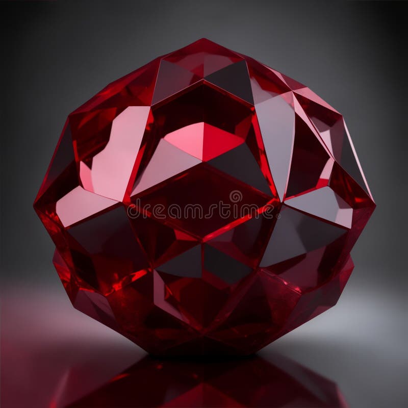 Hexagon Made of Ruby Diamond Jewelry Stock Illustration - Illustration ...