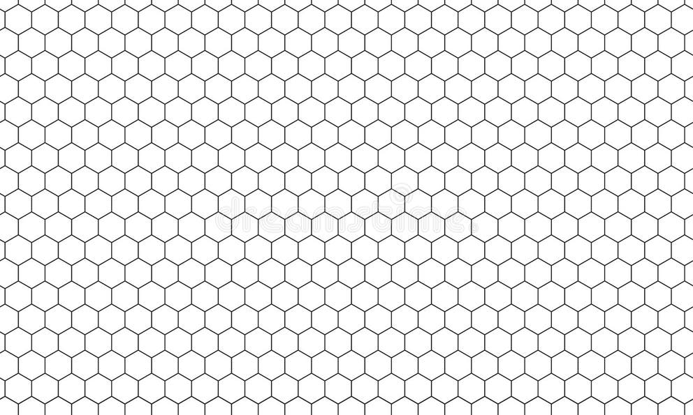 Hexagon Net Honeycomb Pattern Vector Background Stock Vector ...