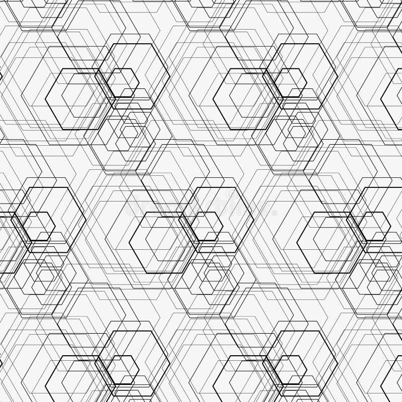 Hexagon patroon vector illustratie. Illustration of decoratief - 38156359