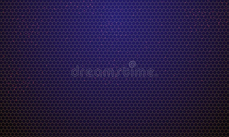Hexagon Pattern Background with Particles. Stock Vector - Illustration ...