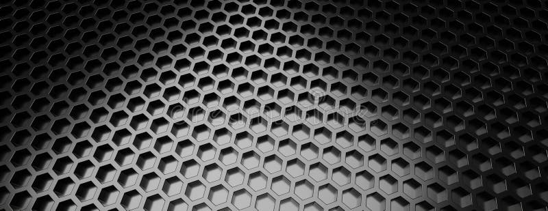Hexagon Pattern, Black Honeycomb Cell Background. Geometry and ...
