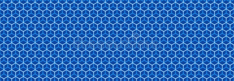 Hexagon Pattern. Blue Net Background with Geometrical Grid Structure ...