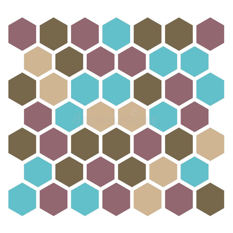 Hexagon pattern stock illustration. Illustration of geometry - 40874722