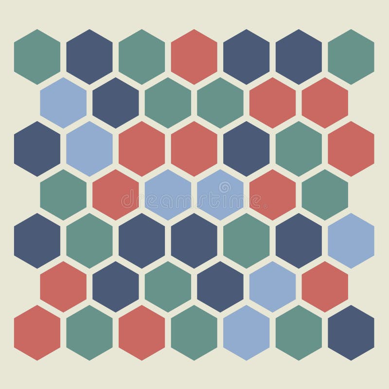 Hexagon pattern stock illustration. Illustration of beautiful - 40874726