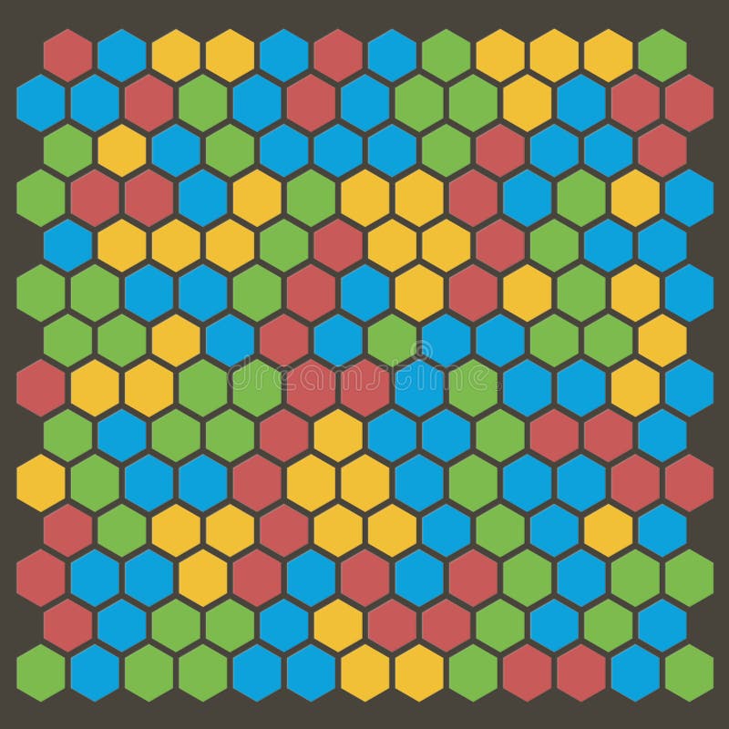 Hexagon pattern stock illustration. Illustration of form - 41100193