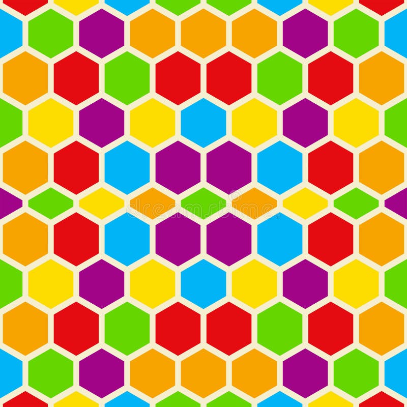 Hexagon pattern stock illustration. Illustration of modern - 41566154