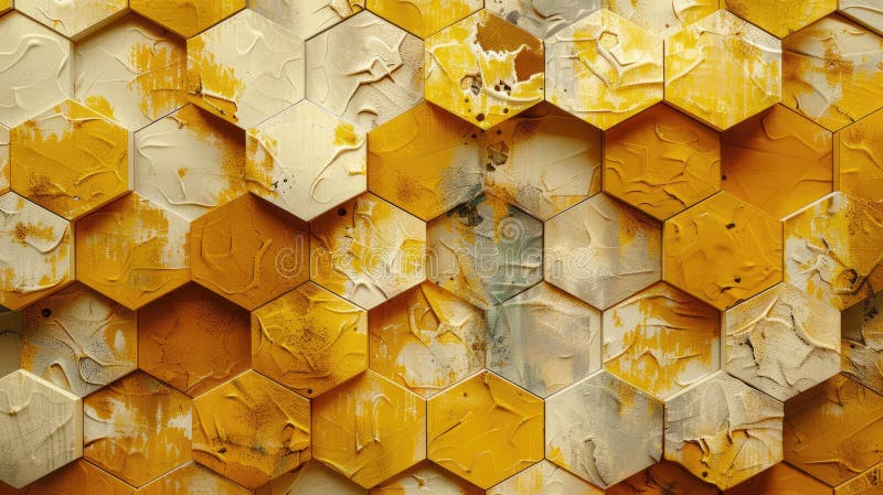 Hexagon Pattern Elegantly Arranged Side by Side, Ai Generated Stock ...