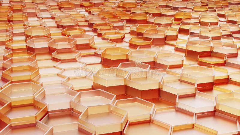 Hexagon Pattern, Futuristic Surface Concept with Hexagons. Abstract ...