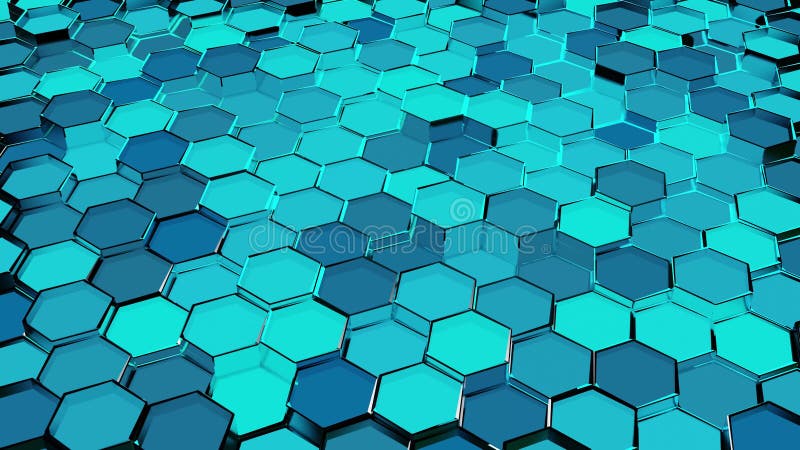 Hexagon Pattern, Futuristic Surface Concept with Hexagons. Abstract ...