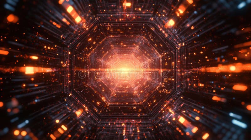 Hexagon Pattern with Glowing Lights Texture for a Sci-fi Look Stock ...