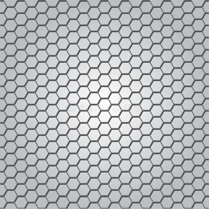 Gray hexagon pattern stock vector. Illustration of graphic - 128737253